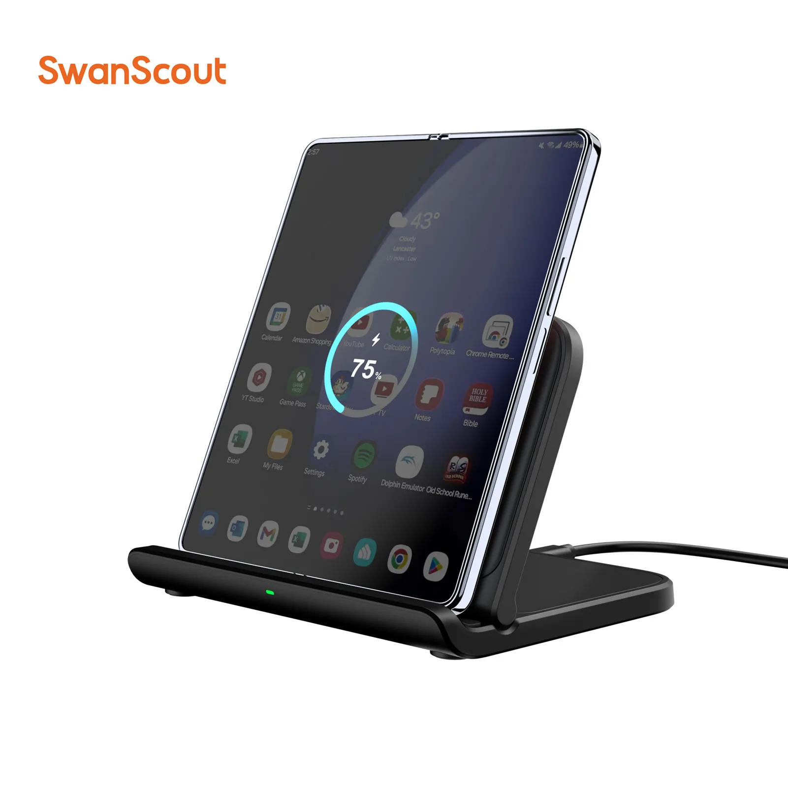 Carregador-sem-fio-SwanScout-503S-para-Samsung-Z-Fold-6-5-4-3-S-rie ...