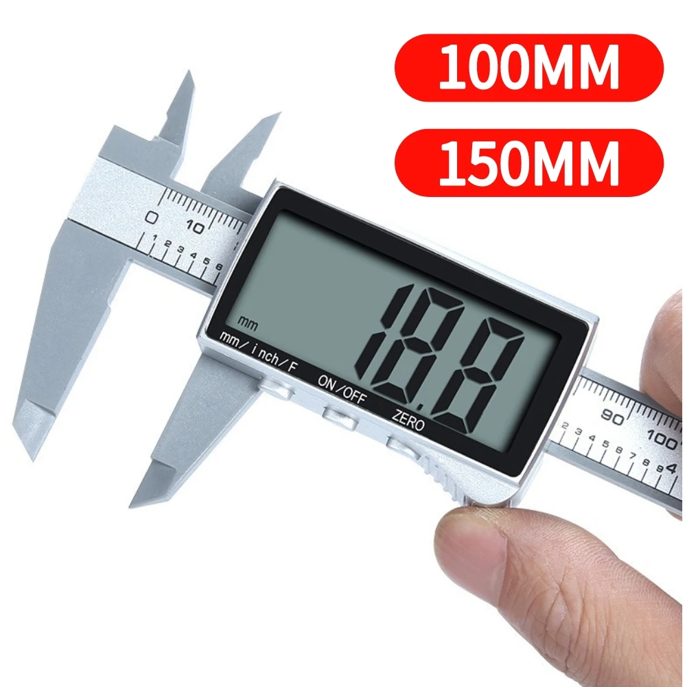 Plastic-Digital-Caliper-Full-Screen-Vernier-Measuring-Ruler-High ...