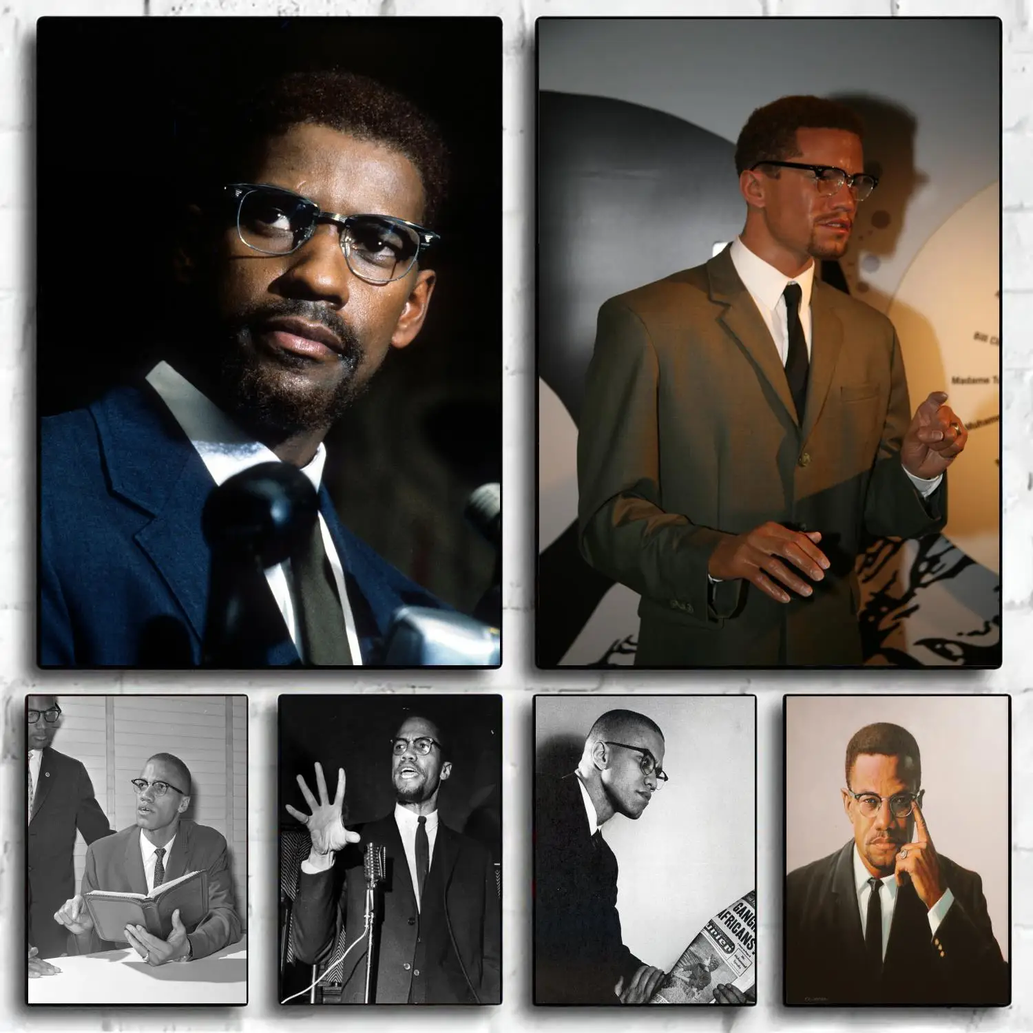 malcolm-x-Poster-Decorative-Painting-Canvas-Poster-Wall-Art-Living-Room ...