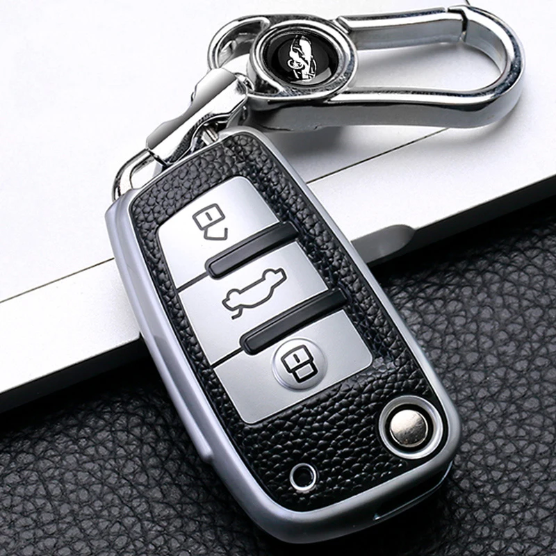 Leather Style Car Remote Key Case Cover For Audi A1 A3 A4 8P 8L 8V A5 ...