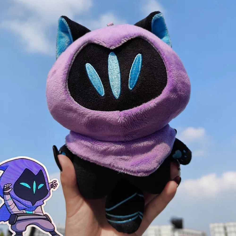 Game VALORANT Omen Cosplay Keychain Cute Cartoon Plush Stuffed Cotton ...