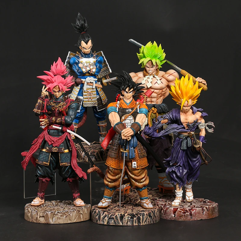 Estatua de resina de Gohan, Broly, Vegeta, Goku, Black Rose, Samurai ...