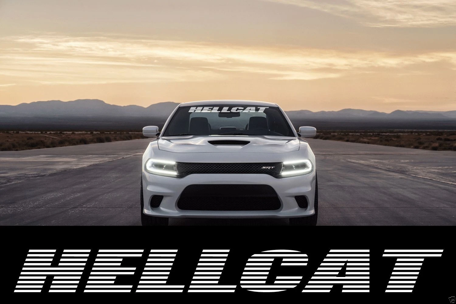 For-Hellcat-Windshield-Banner-sticker-decal-Dodge-Charger-Challenger ...