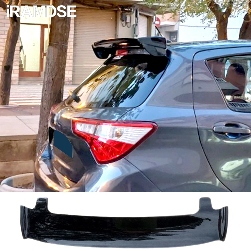 Rear-Spoiler-For-Toyota-Yaris-2019-Hatchback-2007-2018-Glossy-Black ...