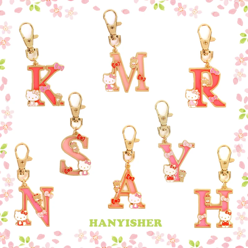 HelloKittyes-Cute-Metal-Key-Chain-Alphabet-Cartoon-Bag-Pendant-Pendant ...
