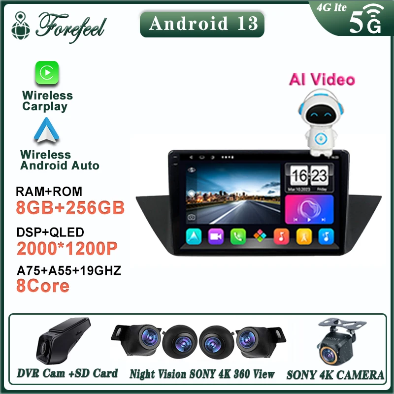 Android12-For-BMW-X1-E84-2009-2012-Multimedia-Car-Monitor-Screen-Lettore-Autoradio-Video-Player ...