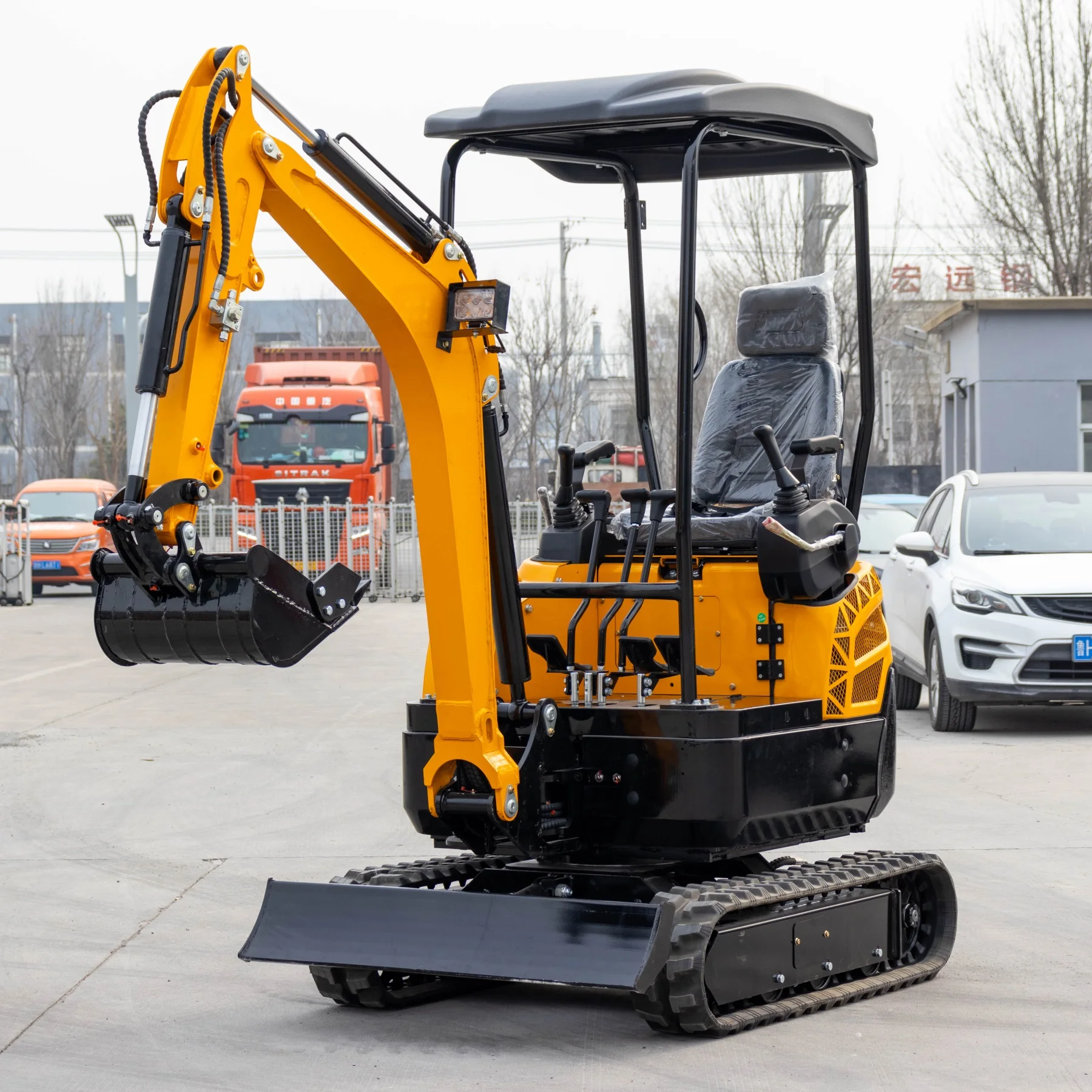 Diesel-Mini-Excavator-Agricultural-Hydraulic-Small-Excavator-1ton-2ton ...