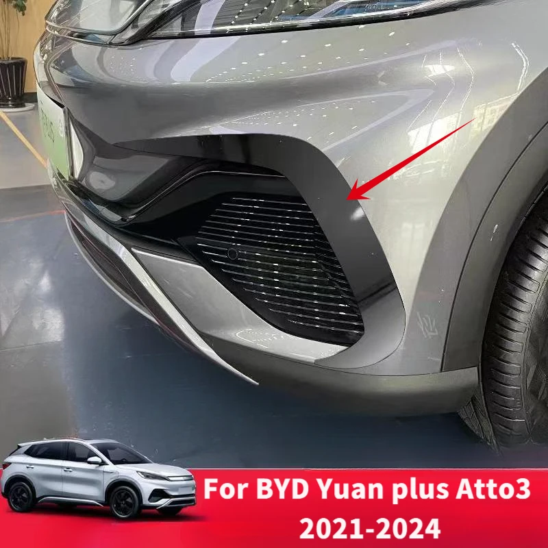 For BYD Yuan plus Atto3 2021-2024 LHD RHD Car Chrome Decoration Front ...