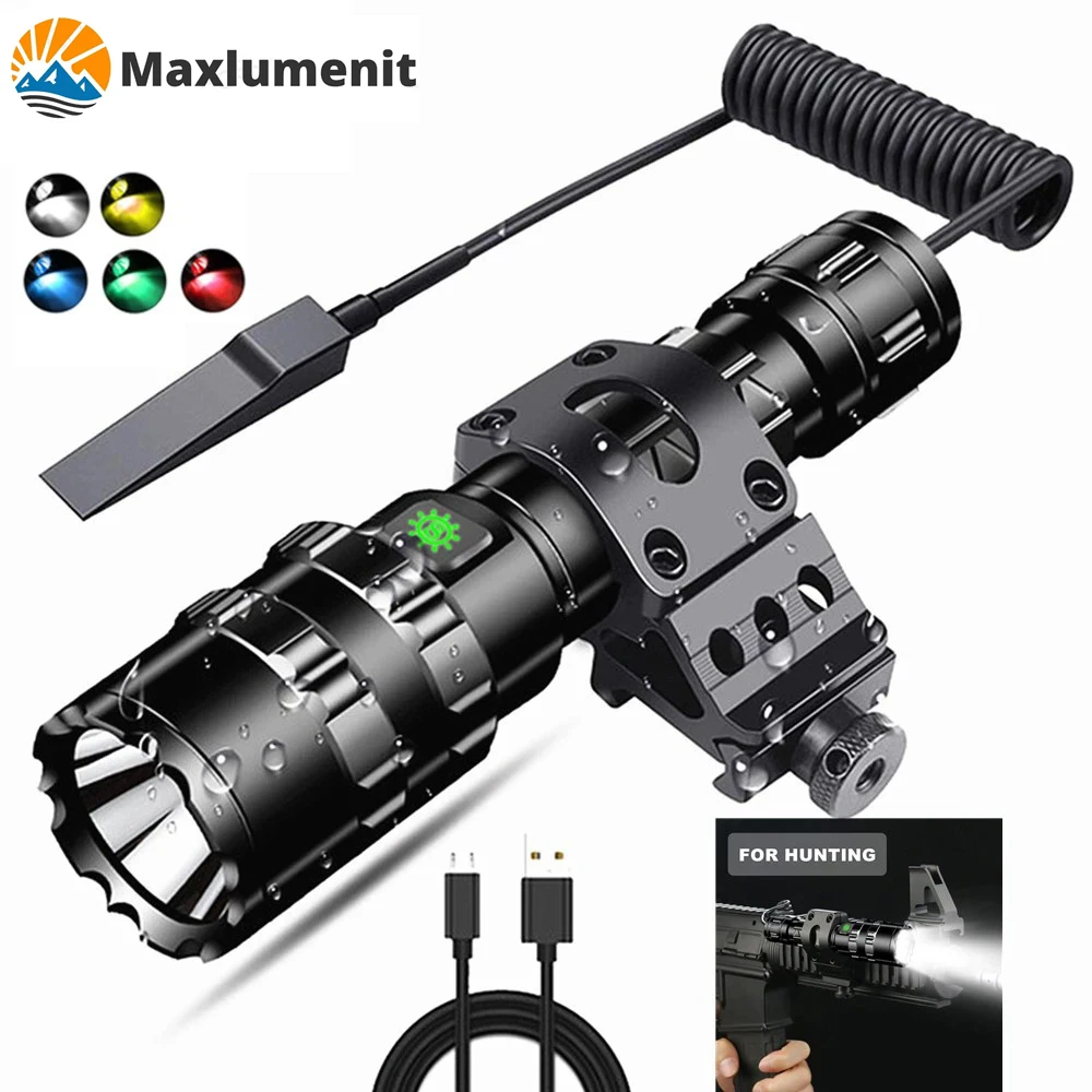 Most-Powerful-Professional-High-Power-LED-Flashlight-Tactical-Scout ...