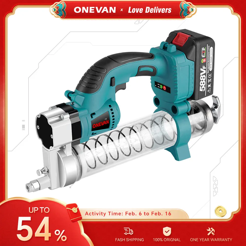 ONEVAN-10000PSL-Cordless-Rechargeable-Electric-Grease-Machine-High-Pressure-Car-Lubricating-Oil ...