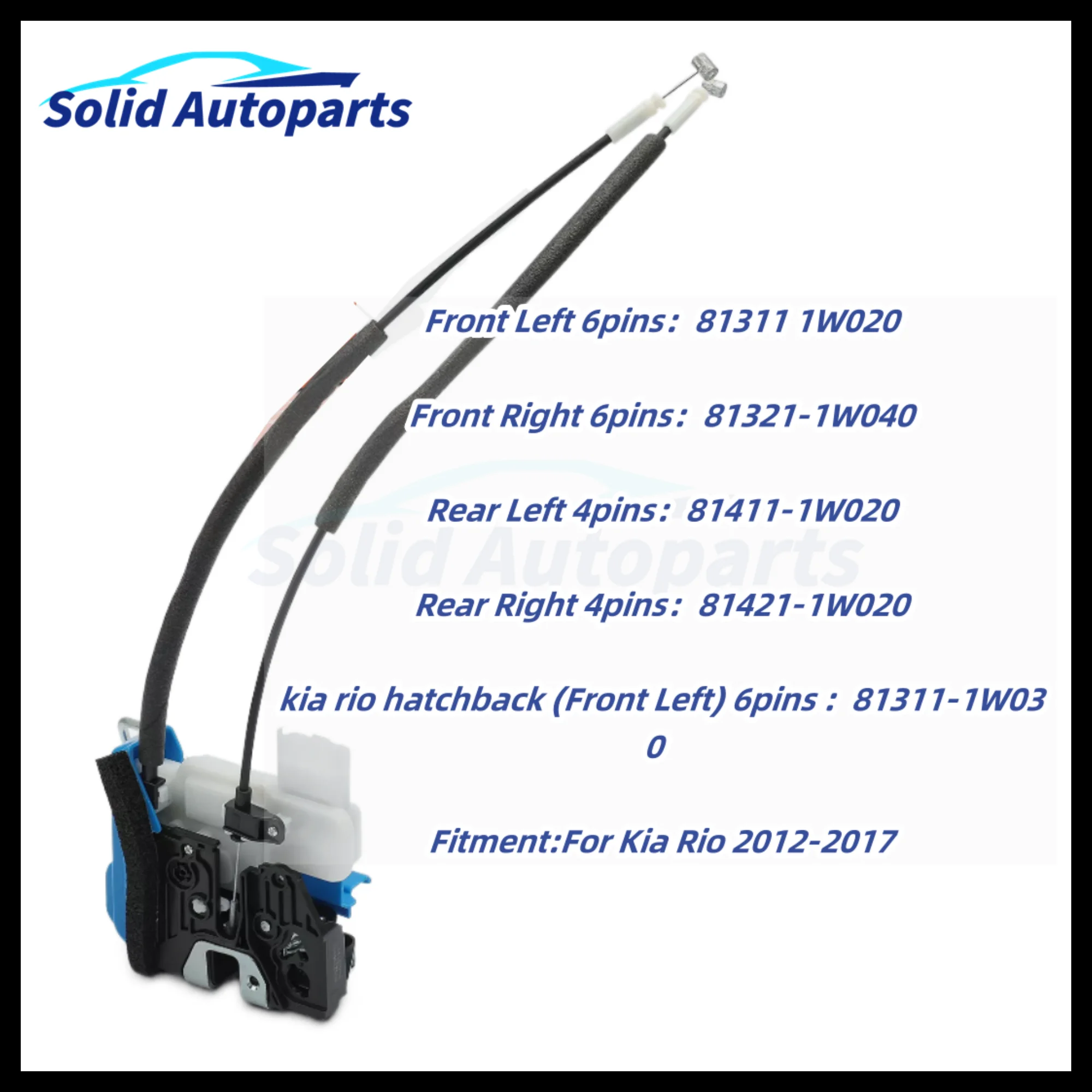 81321-1W040 81411-1W020 81421-1W020 81311 Door Lock Latch Actuator ...