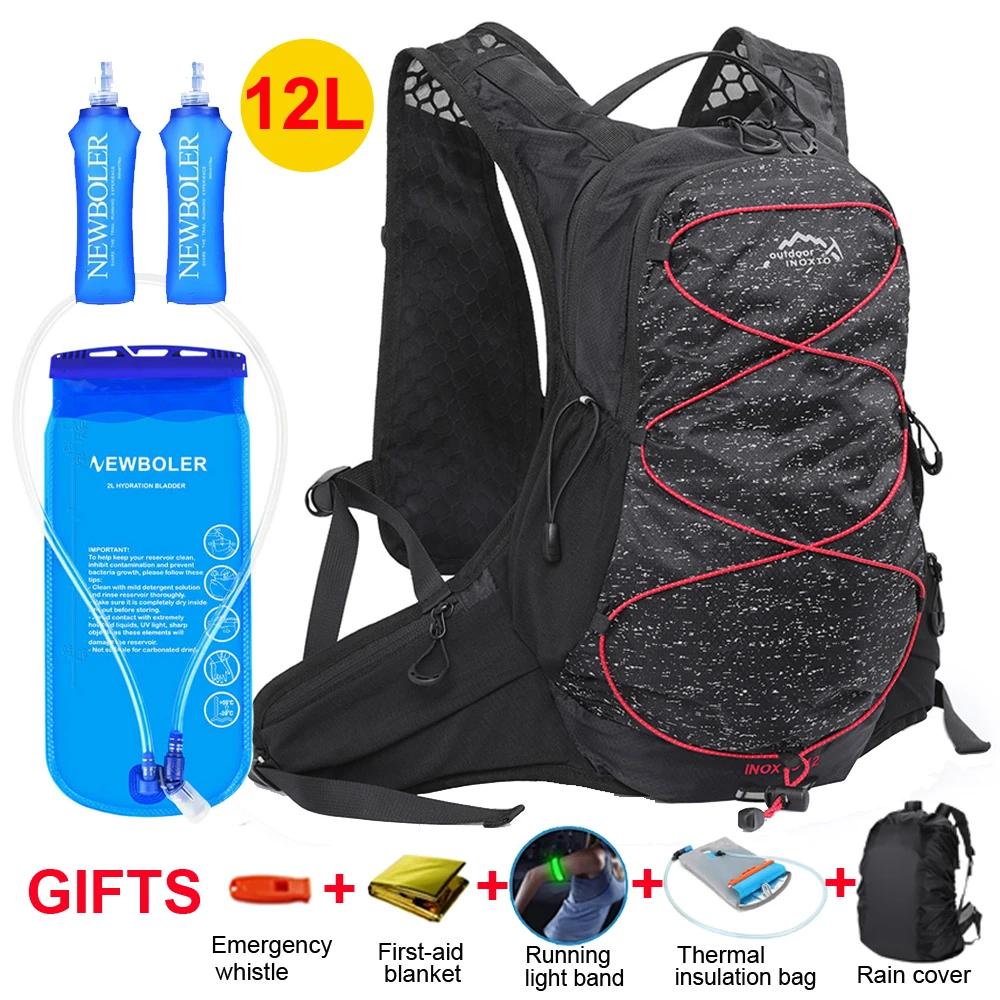 12L Running Hydration Vest Backpack Men Women Outdoor Sport Bags Trail ...