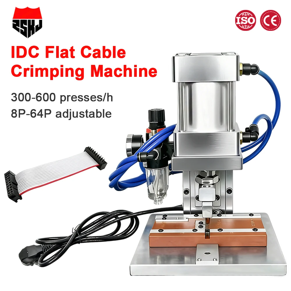 Pneumatic Wire Crimper IDC Crimping Connector Crimping Machine 4-64 ...