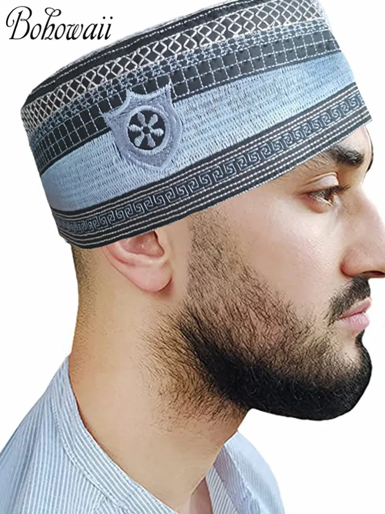 Bohowaii-Islam-Homme-Gorro-Gebed-Hoeden-Geborduurde-Kufi-Hoed-Voor ...