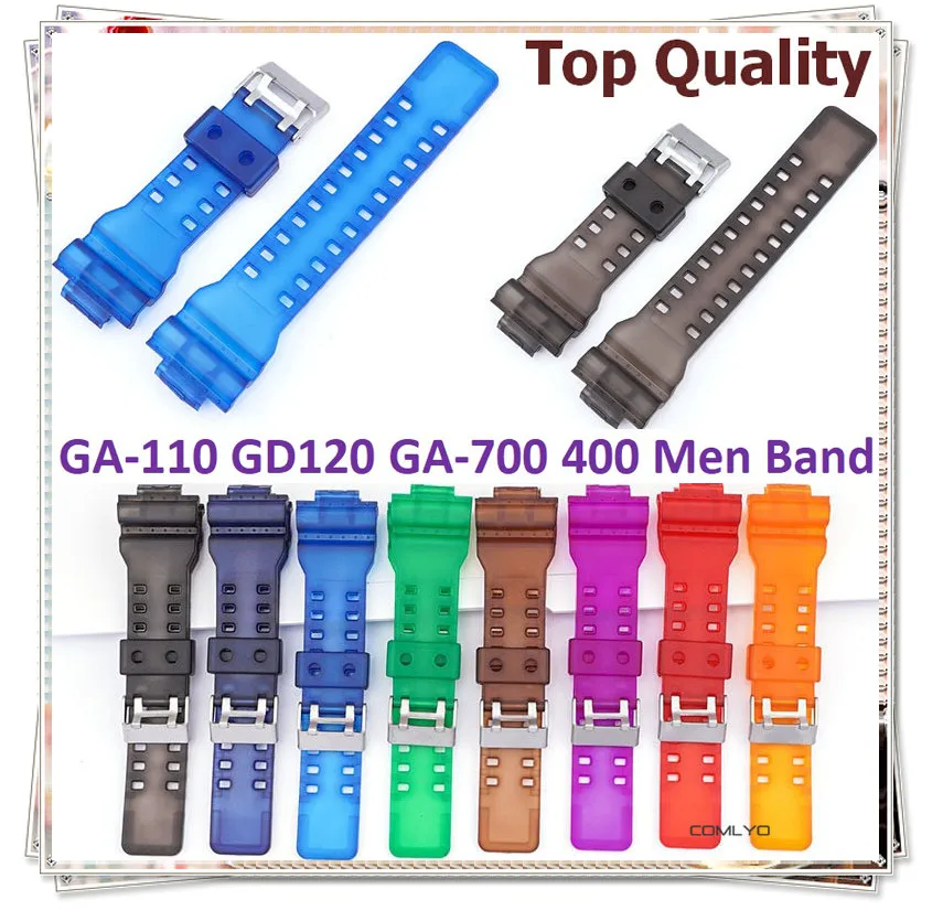 Smart Watch Accessories Resin Strap Band For Casio G-shock Ga-110 Gd120 ...