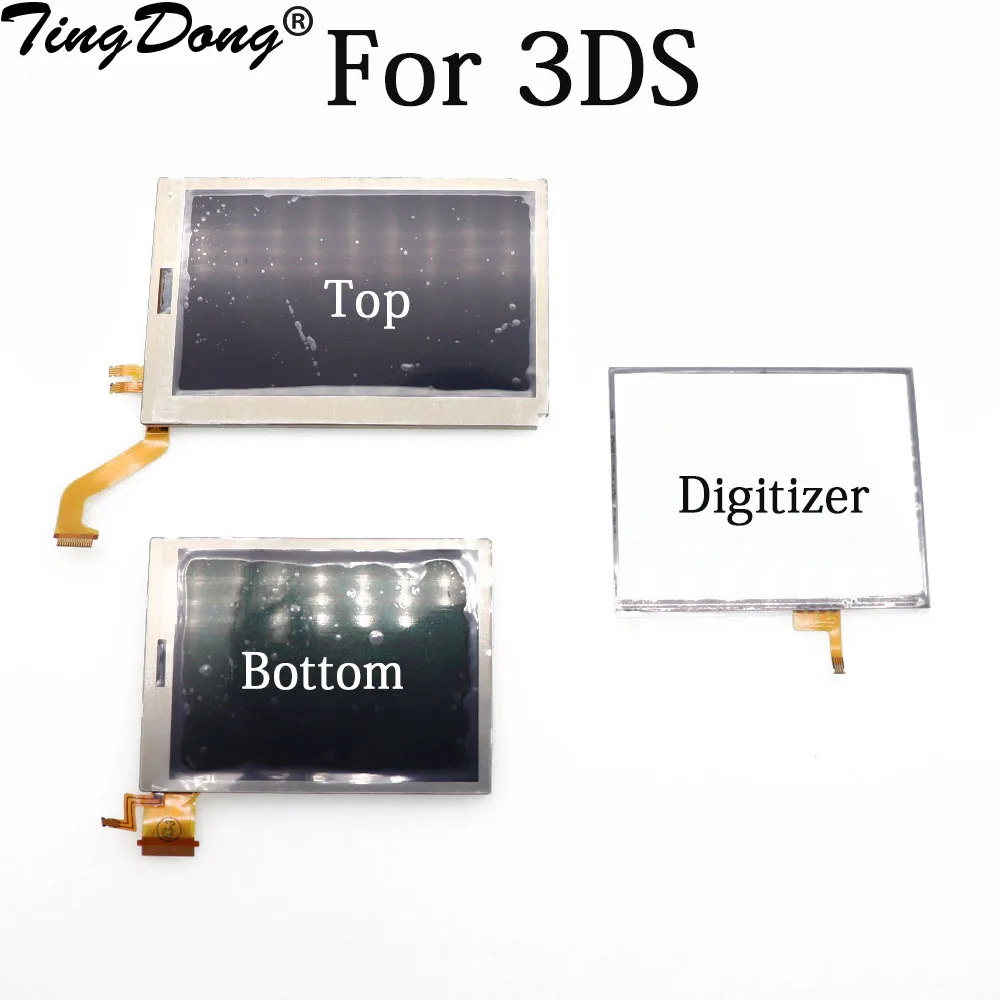 Replacement-Top-Upper-Bottom-Lower-Down-LCD-Screen-For-Nintendo-3DS-LCD ...