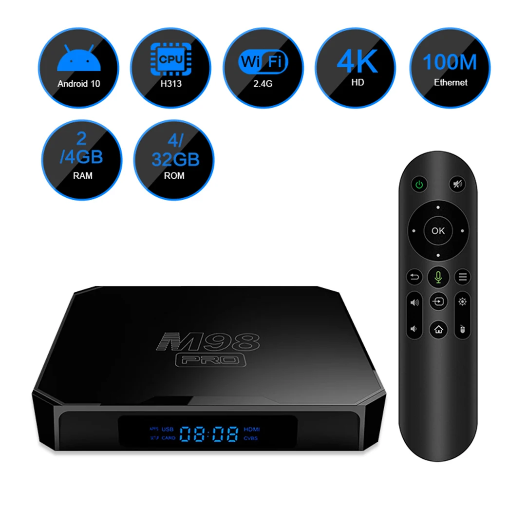 Android-10-0-Allwinner-H313-M98-PRO-Smart-TV-Box-4K-1080P-Ultra-HD-TV ...