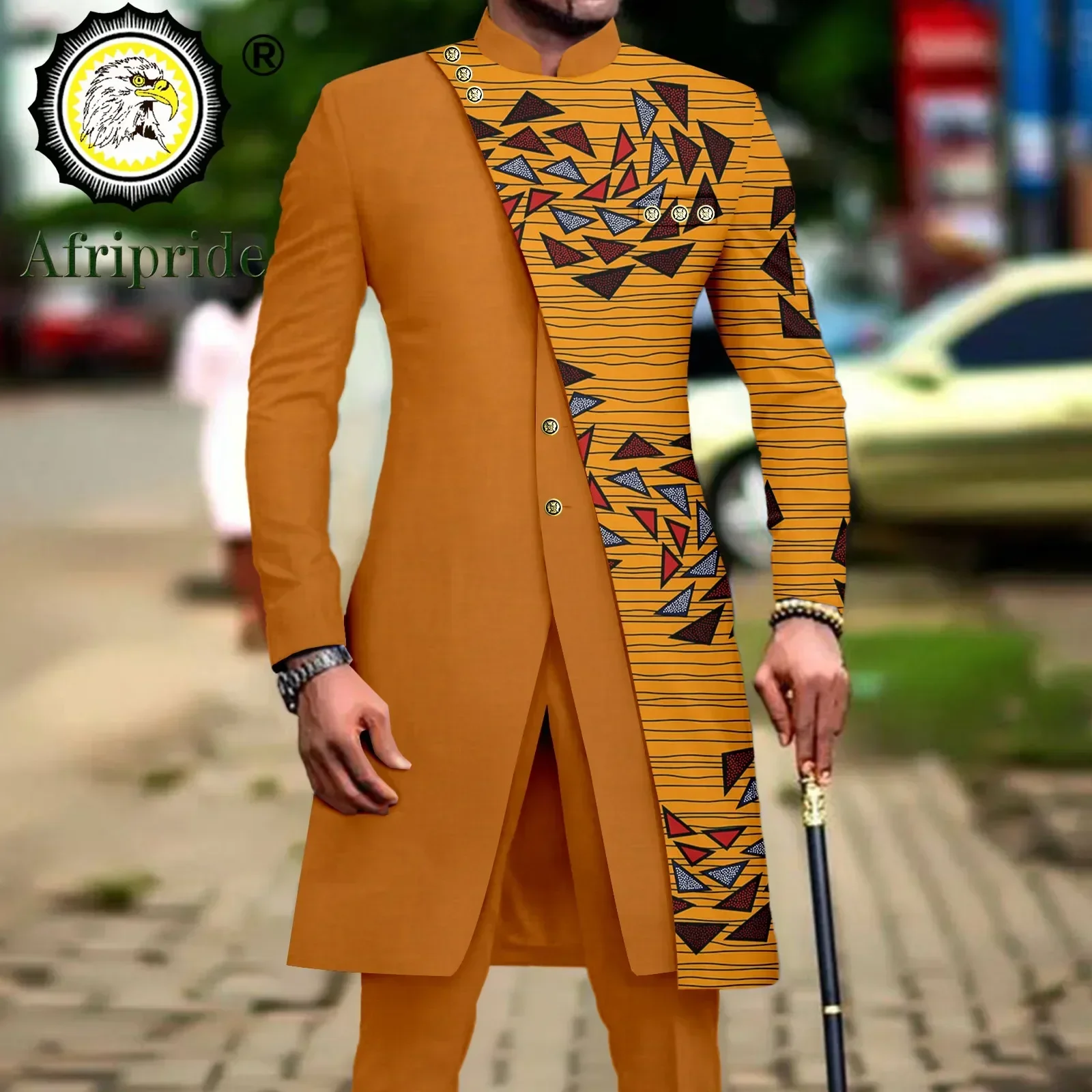 Trajes-africanos-para-hombres-conjunto-de-chaqueta-y-pantalones-con ...