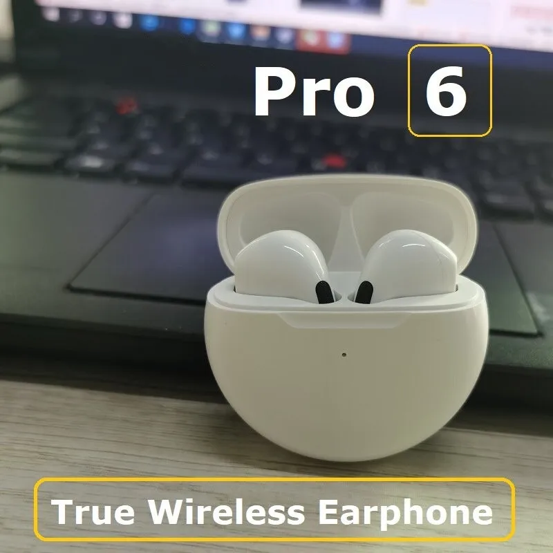 Pro-6-TWS-Bluetooth-Earphones-Wireless-Bluetooth-Headset-Noise ...