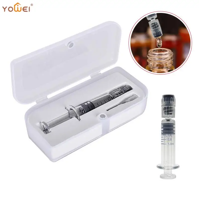 Glass-Syringe-1ml-Metal-Needle-Syringe-Welding-Oil-Container-Glass-Push ...