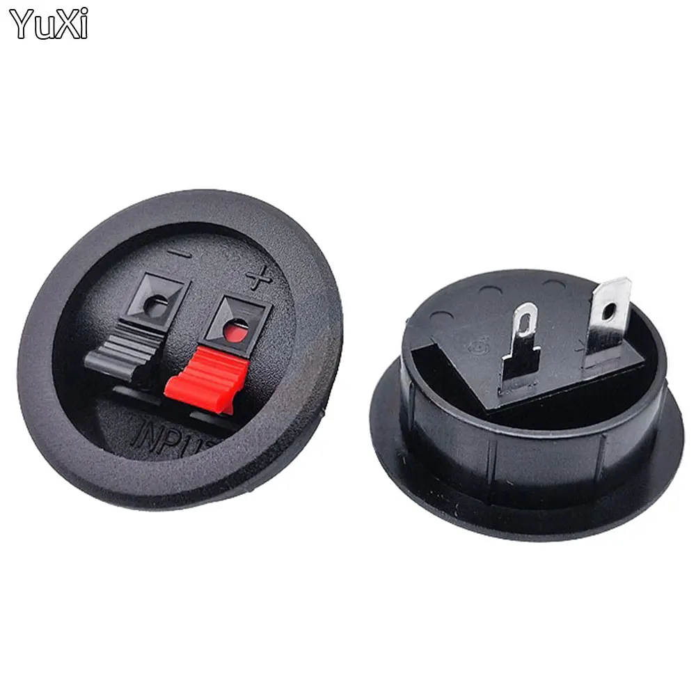 YUXI-1-10PCS-2-Position-Connector-Terminal-Circular-Audio-Speaker ...