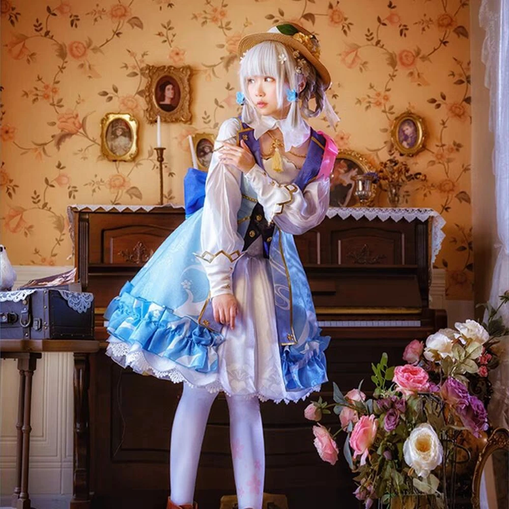 Kamisato Ayaka Cosplay Game Genshin Impact Springbloom Missive Ayaka ...