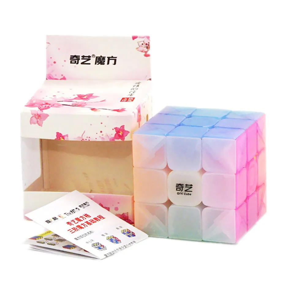 QiYi 3x3x3 Jelly Magic Cube Cubo Magico 3X3 3Layers Speed Puzzle Cube Professional Cube Toy For ...