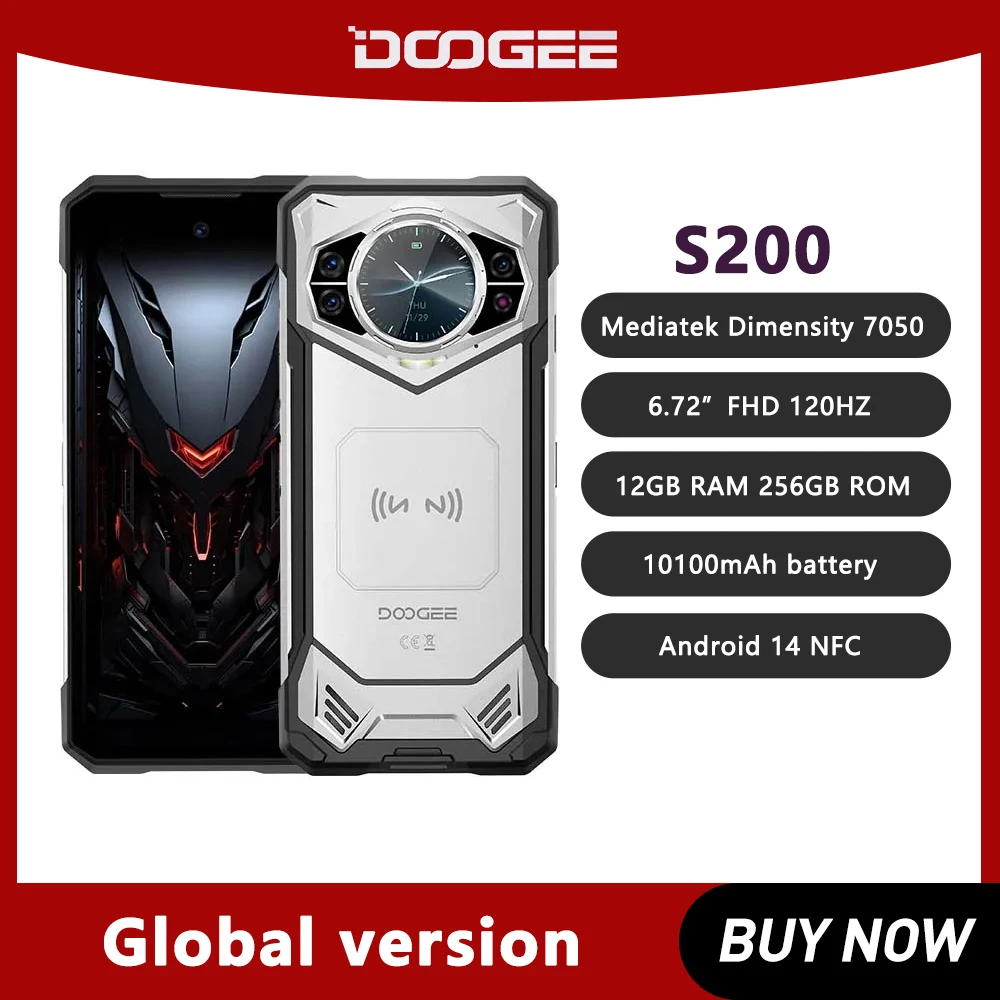 DOOGEE-S200-5G-Rugged-Phone-6-72-120Hz-Display-12GB-256GB-Rear-Display ...