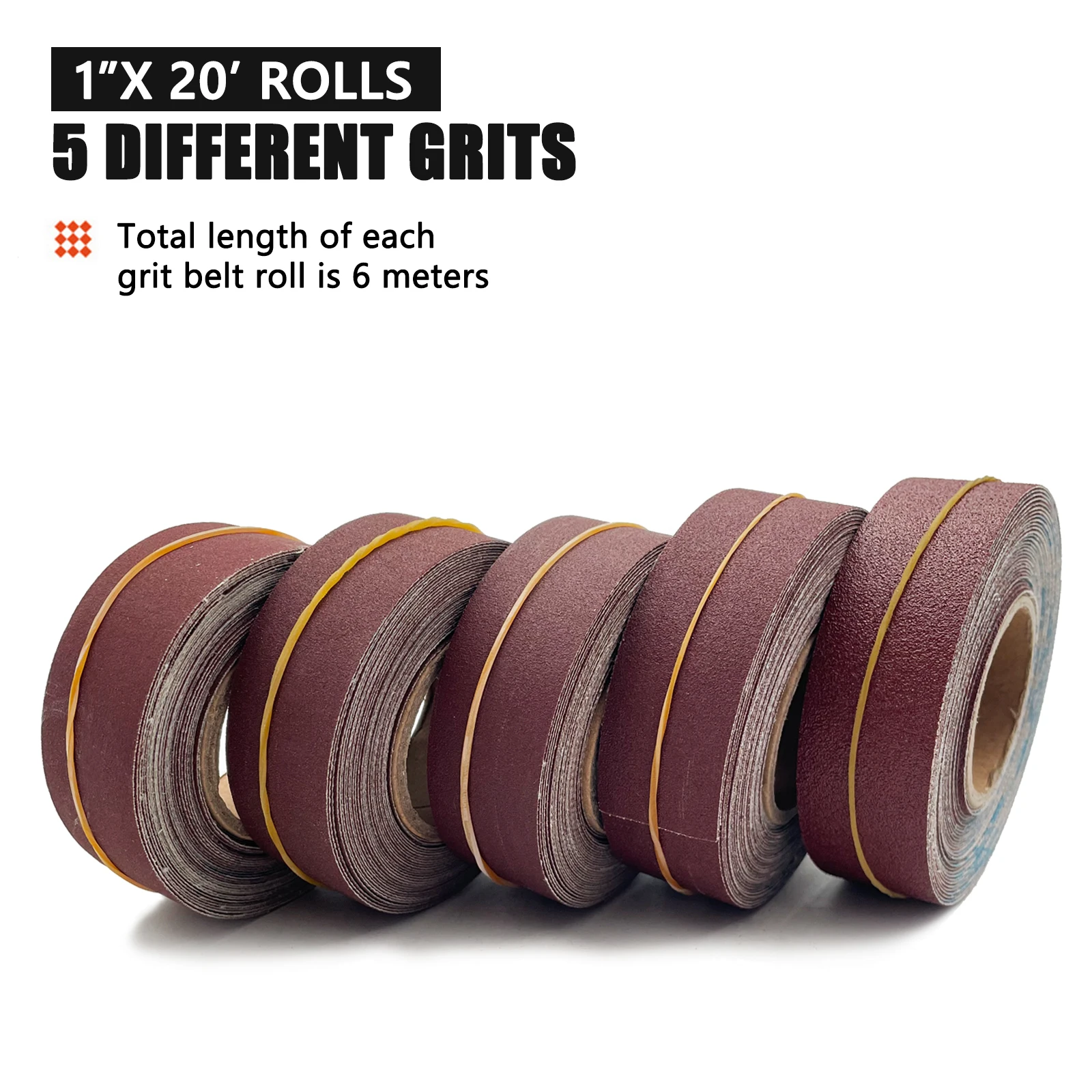 6M Emery Cloth Roll Polishing Sandpaper Grinding Tools Tape Abrasive ...