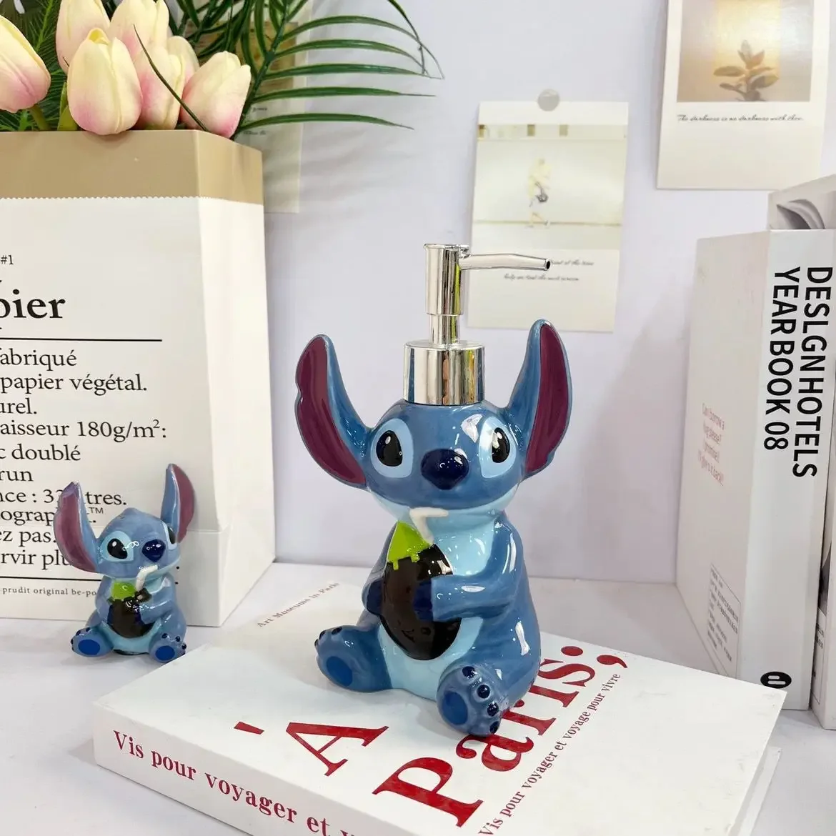 Botella-de-loci-n-Disney-Stitch-de-300ml-Gel-de-ducha-desinfectante-de ...