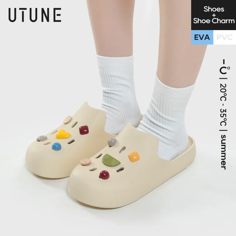 UTUNE-Women-s-Mules-Clogs-Sandals-Summer-Shoes-and-Shoes-Charm-DIY ...