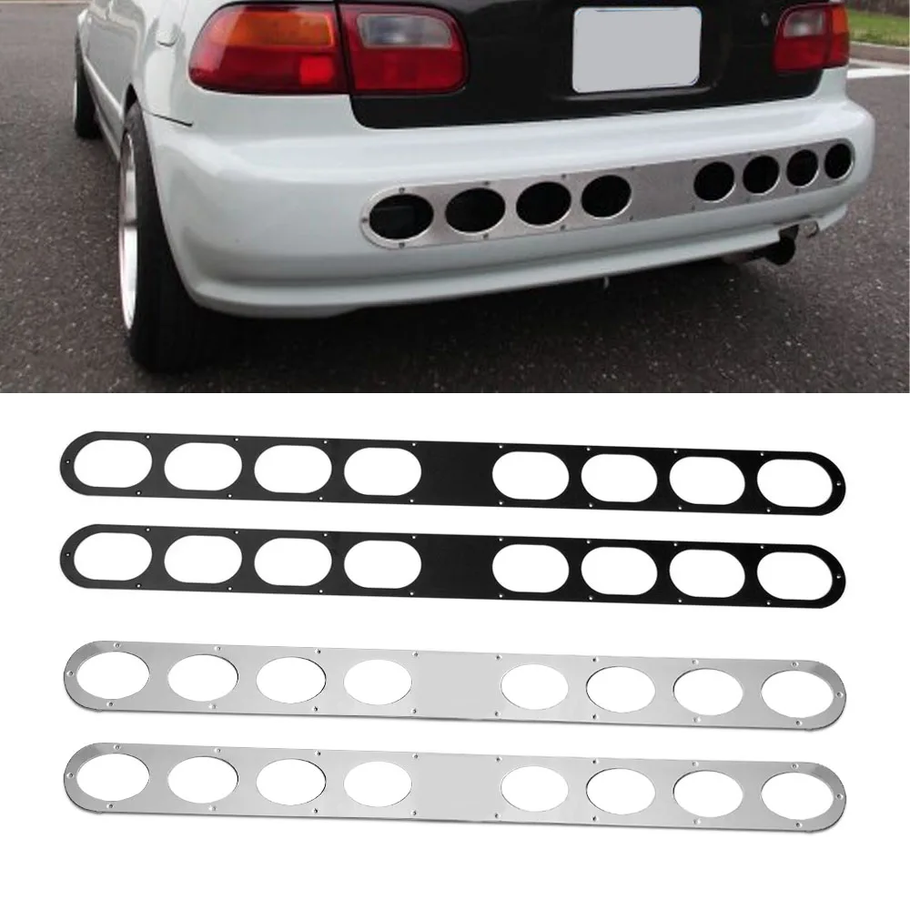for-Honda-Civic-Ek-EK4-EK9-Long-Black-Silver-Aluminum-Rear-Bumper-Air ...