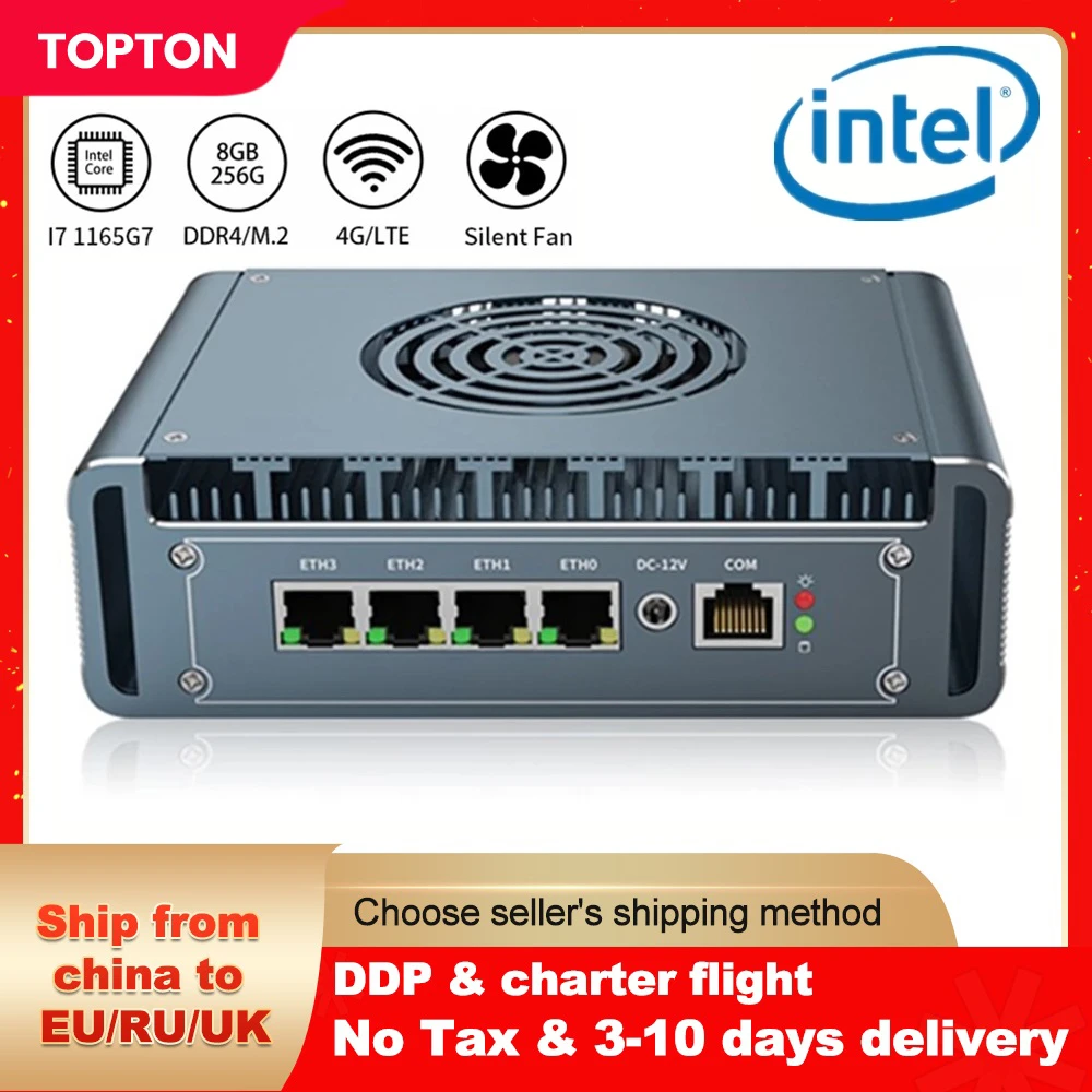 4 Intel i226 2.5G LAN 11th Gen Intel Mini PC i7 1165G7 i3 1115G4 2xDDR4 ...