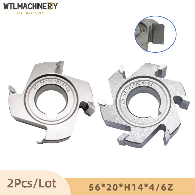 2Pcs-Rough-Trimming-Cutter-Finishing-Knife-56-20-H14-4-6Z-For-Edge ...