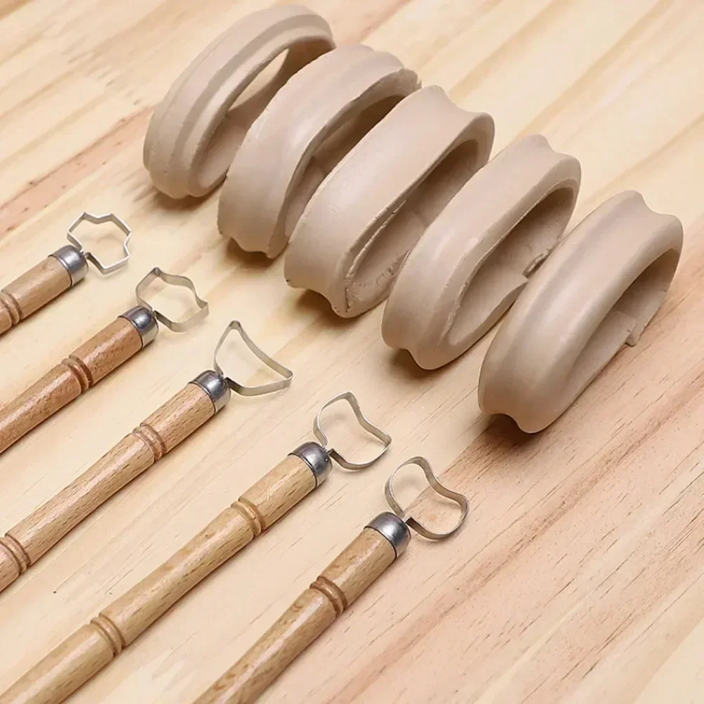 5PCS-Pottery-Handle-Shaping-Tools-Tea-Cup-Water-Glass-Handle-Carving ...
