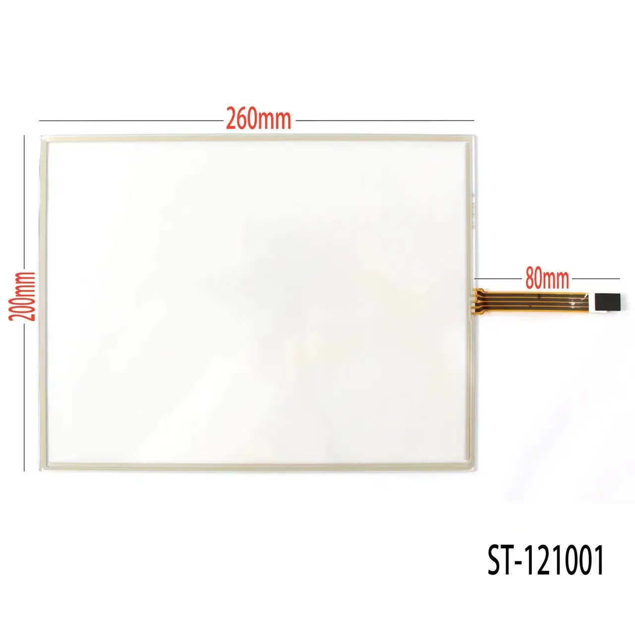 260-200mm-ST-121001-4-Wires-Resistive-glass-Screen-For-CAR-DVD-GPS ...
