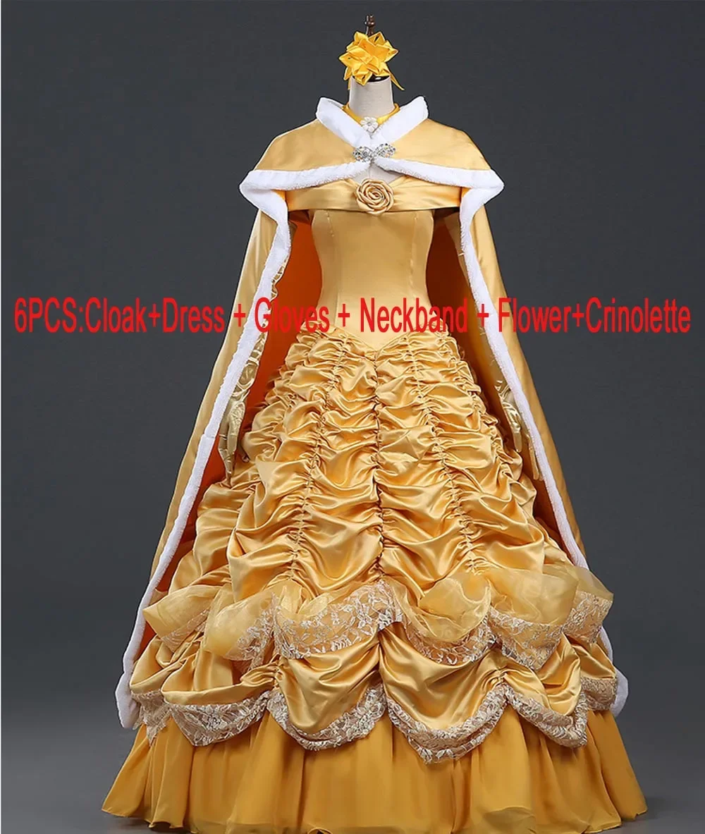 Disfraz de cosplay de La Bella y la Bestia de anime personalizado ...