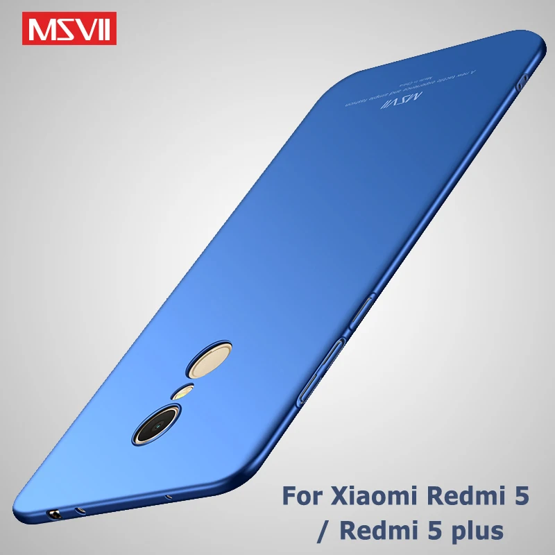 Msvii-For-Xiaomi-Redmi-5-Plus-Global-Version-Case-Ultra-Thin-Matte-Hard ...