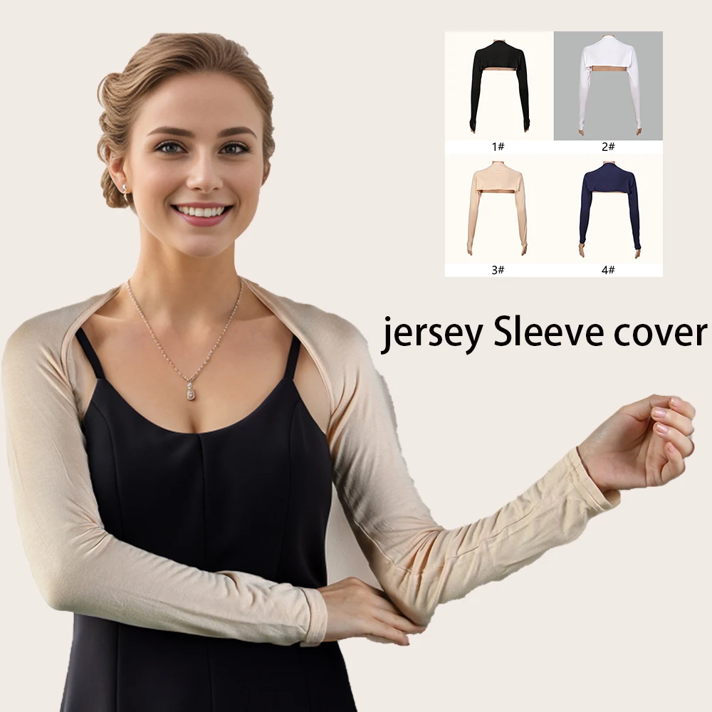 Jersey Arm Warmers Muslim Women Sliod Color Oversleeve Cotton Modal ...