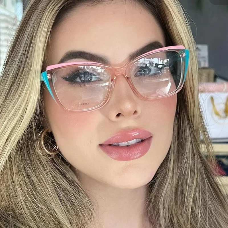 culos-de-luz-azul-Cat-Eye-Anti-para-mulheres-colorido-ultra-leve-TR90 ...