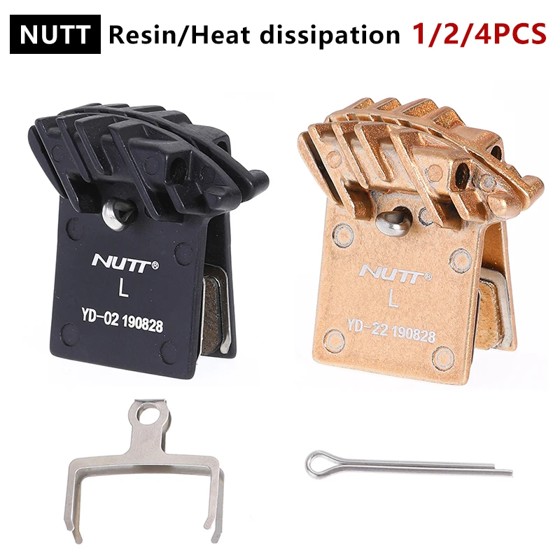 MTB Disc Bicycle Metal Brake Pads with Cooling Fins for NUTT SRAM AVID ...