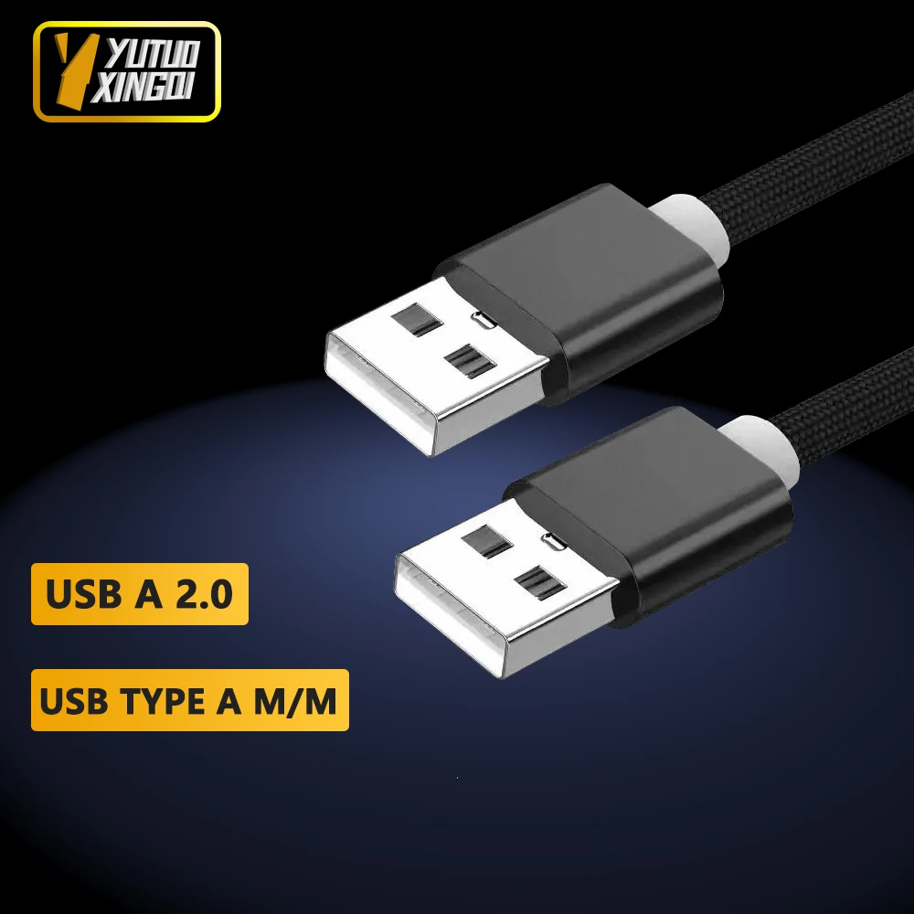 Usb-Type-A-2-0-Male-To-Male-Data-Cable-Braided-Double-Male-Data-Cable ...