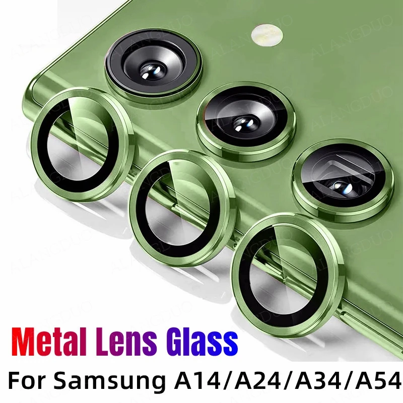 Metal Camera Protector Lens Glass For Samsung A54 A34 A24 A14 5G Screen Protector Lens Cover