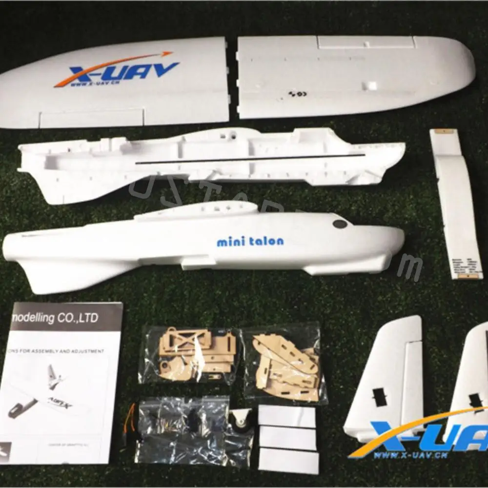 X-uav Mini Talon RC EPO Kit - 1300mm Wingspan V-tail FPV RC Model Radi ...