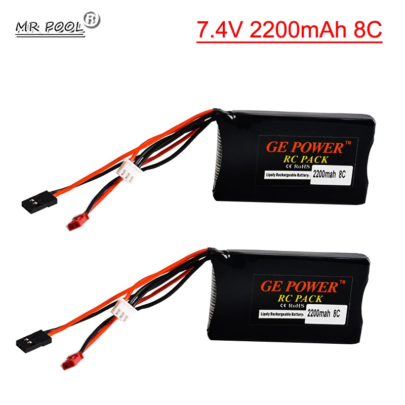 7-4V-2200mAh-8C-FUTABA-Radio-14SG-2S-Battery-for-GE-Power-futaba-14SG ...