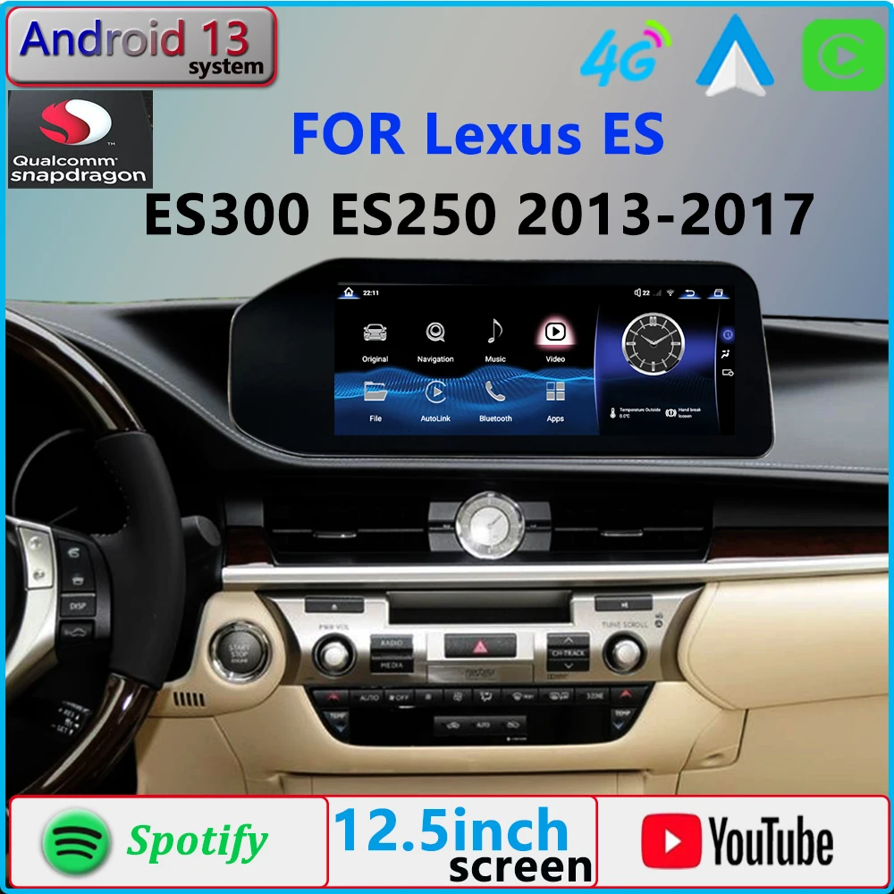 Android-13-Qualcomm-For-Lexus-ES350-ES400-ES200-CarPlay-Car-Radio-Stereo-GPS-Navigation ...