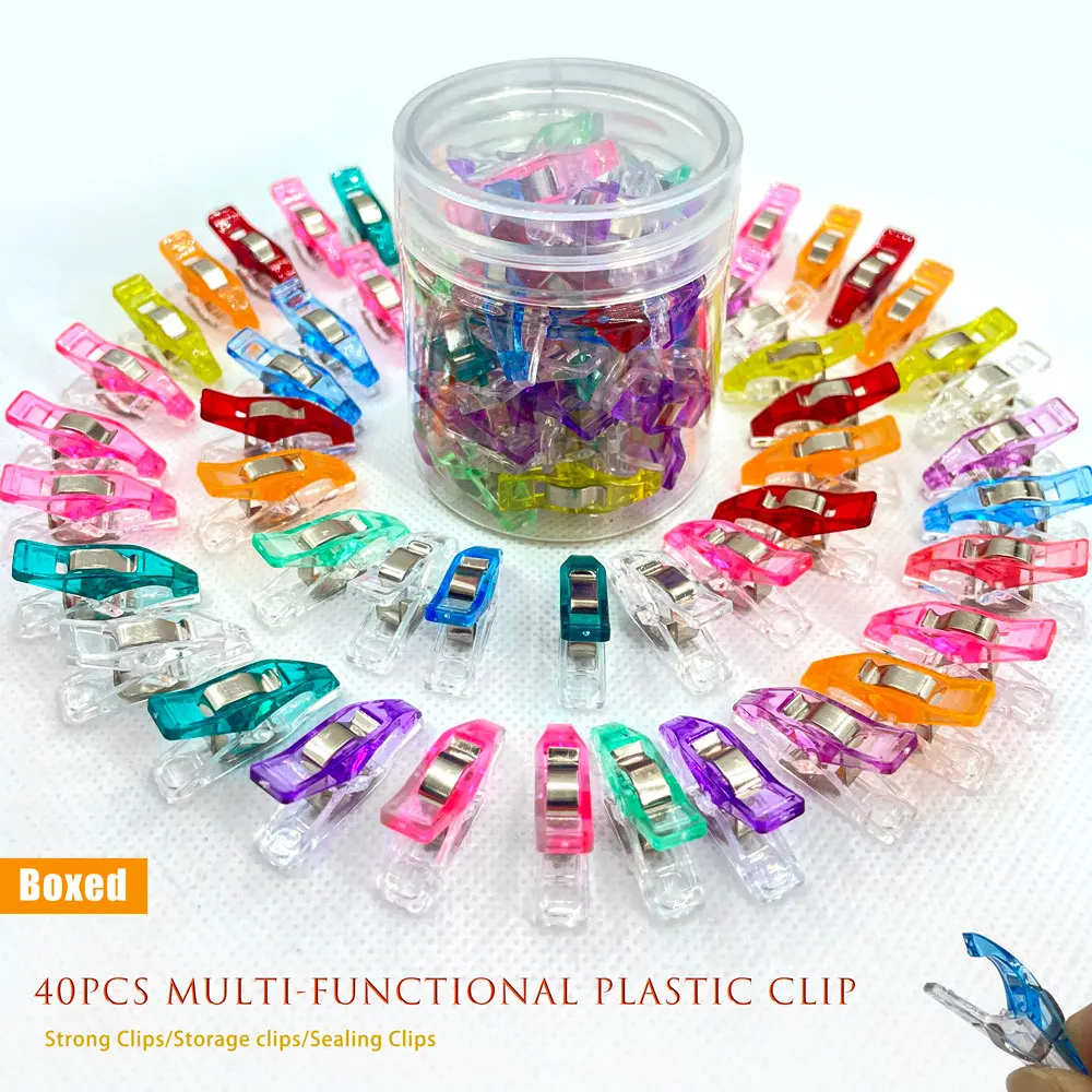 40pcs Multifunctional Plastic Clamp Strong Sood Sealing Bag Clips Home ...