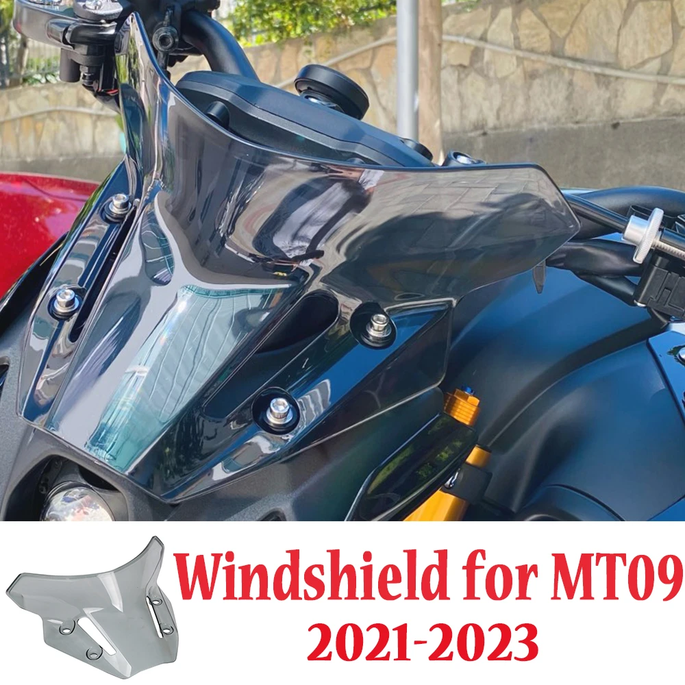 2023 2022 MT09 FZ 09 Motorcycle Windshield Wind Deflector Wind Screen ...