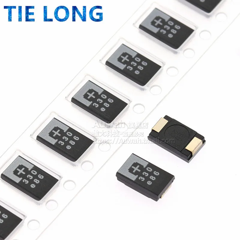 5-10-20PCS 2R5TPE330M9 330UF 2.5V 330 6.3V SMD Tantalum Capacitors ...