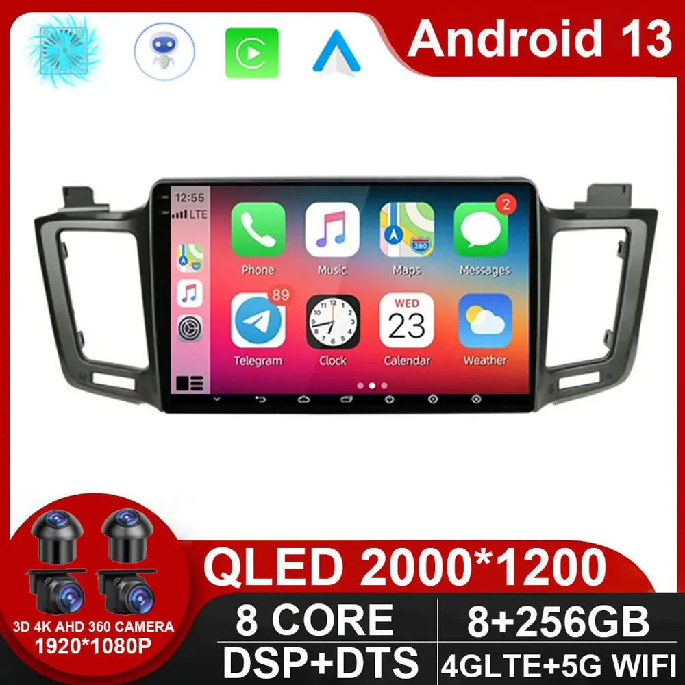 Car-radio-For-Toyota-RAV4-RAV-4-XA40-2012-2019-Carplay-Android-13-Auto ...